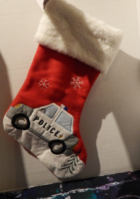 Hobby Lobby Law Enforcement Police Officer Holiday Christmas Stocking ...