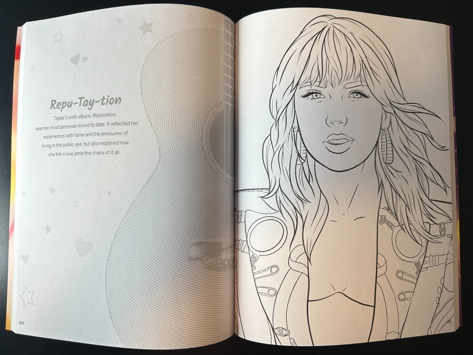 Taylor Swift -Super FAN-tastic Coloring & Activity Book - 80 Pages | eBay