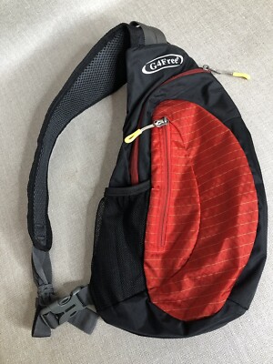 G4 Free Shoulder Backpack Cross Body Chest Sling Backpack Black - Red ...