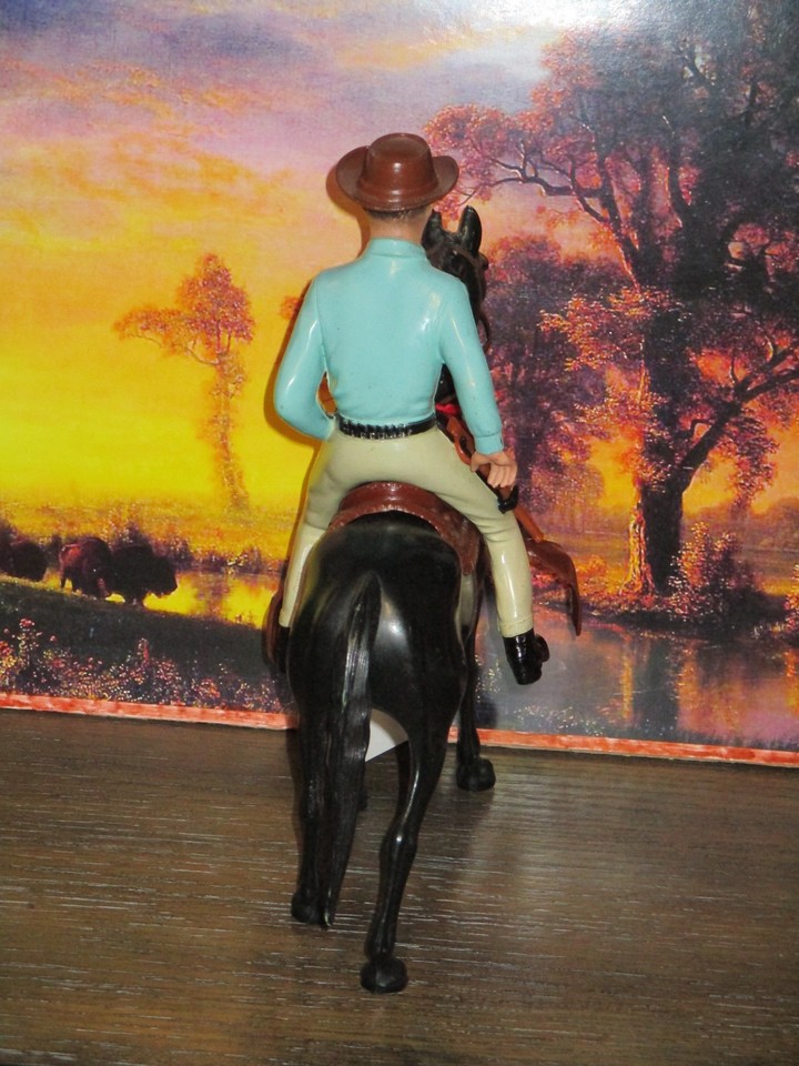 Hartland Josh Randall Wanted Dead or Alive rider horse saddle hat rifle ...