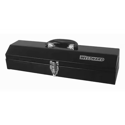 Westward 44Zj85 Westward Tool Box, Steel, Black, 19 In W X 4 In D X 6 ...