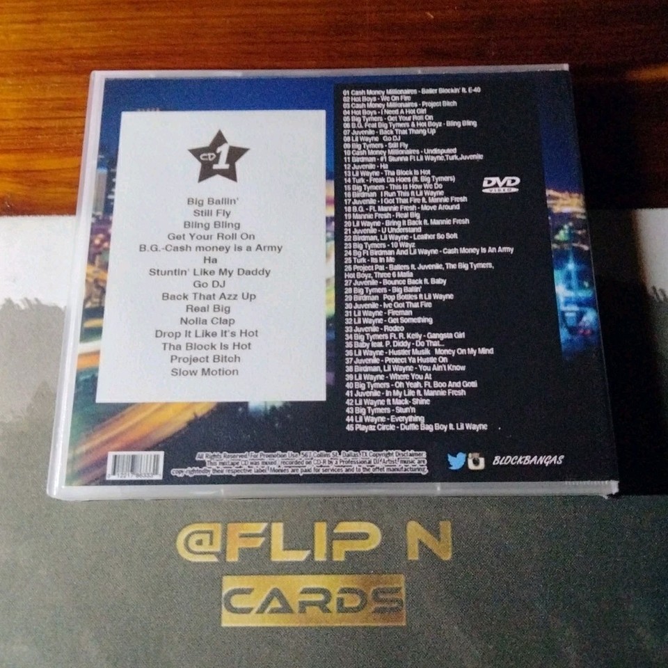 BIG TYMERS GREATEST HITS 2 DISC MIXTAPE SET CD & DVD - CASH MONEY PROMO ...