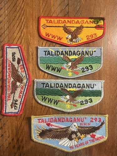 5 Lodge 293 Talidandaganu Boy Scout Uniform Patch Flap In Vintage Lot ...
