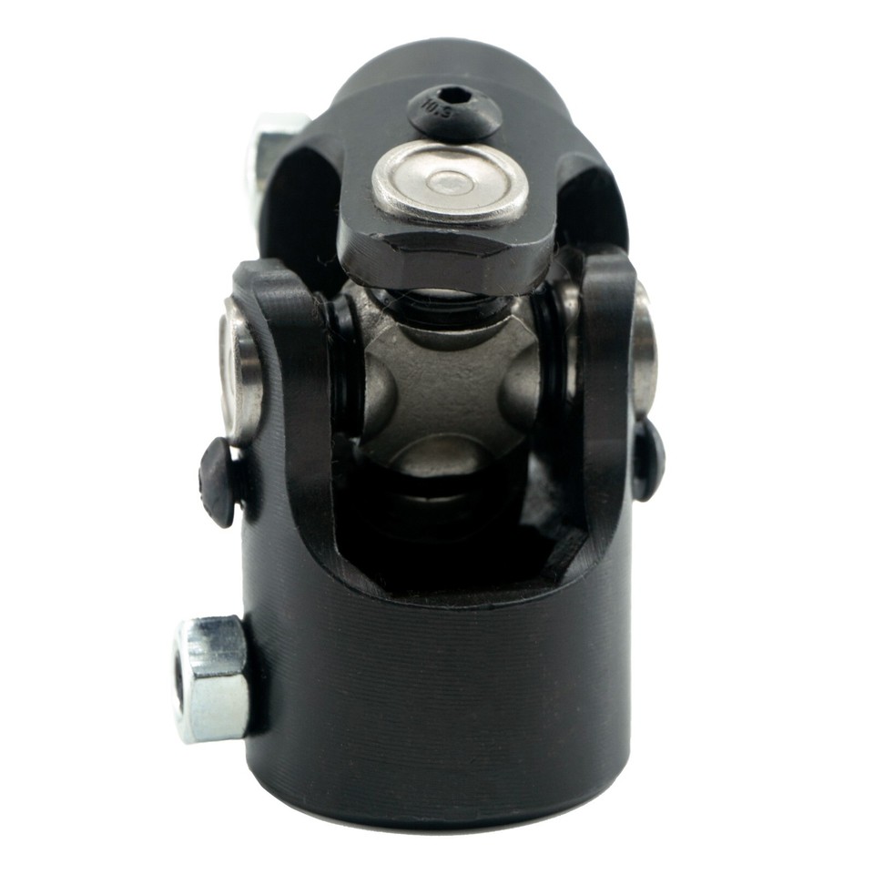 1" DD X 3/4" DD BLACK Steering U Joint Coupler 1" Column to 3/4" DD ...