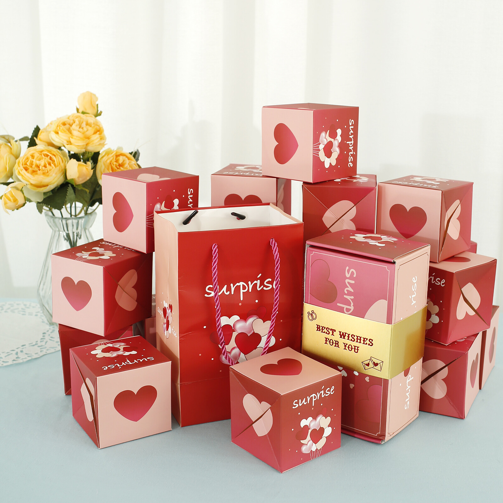 Bouncing Gift Box Creative Folding Bounce Money Gift Box DIY Pop Up ...