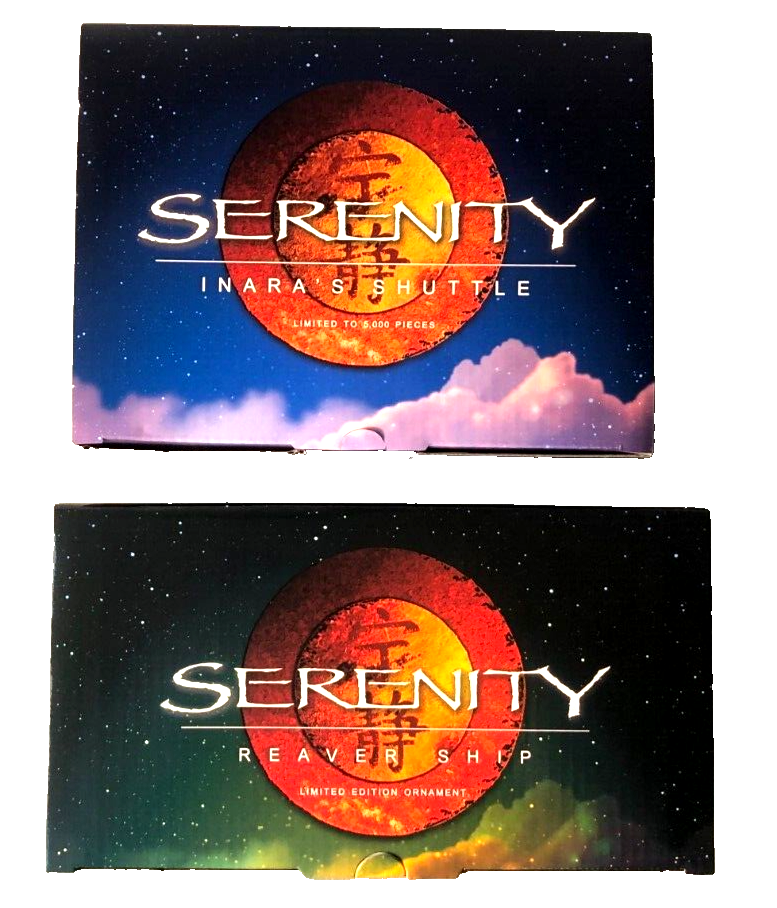 SERENITY FIREFLY TV Series Statue - Ornament Set of 2 - INARA'S SHUTTLE ...