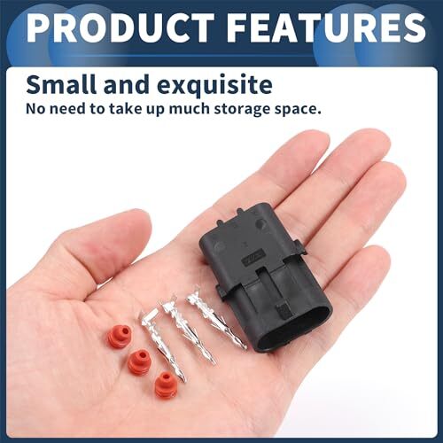 3 Pin Car Electrical Wire Connector Plug Kits, 2.5mm Series Car RV ...
