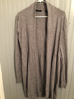 CYRUS Long Gray Sweater Cardigan ~ Size Medium | eBay