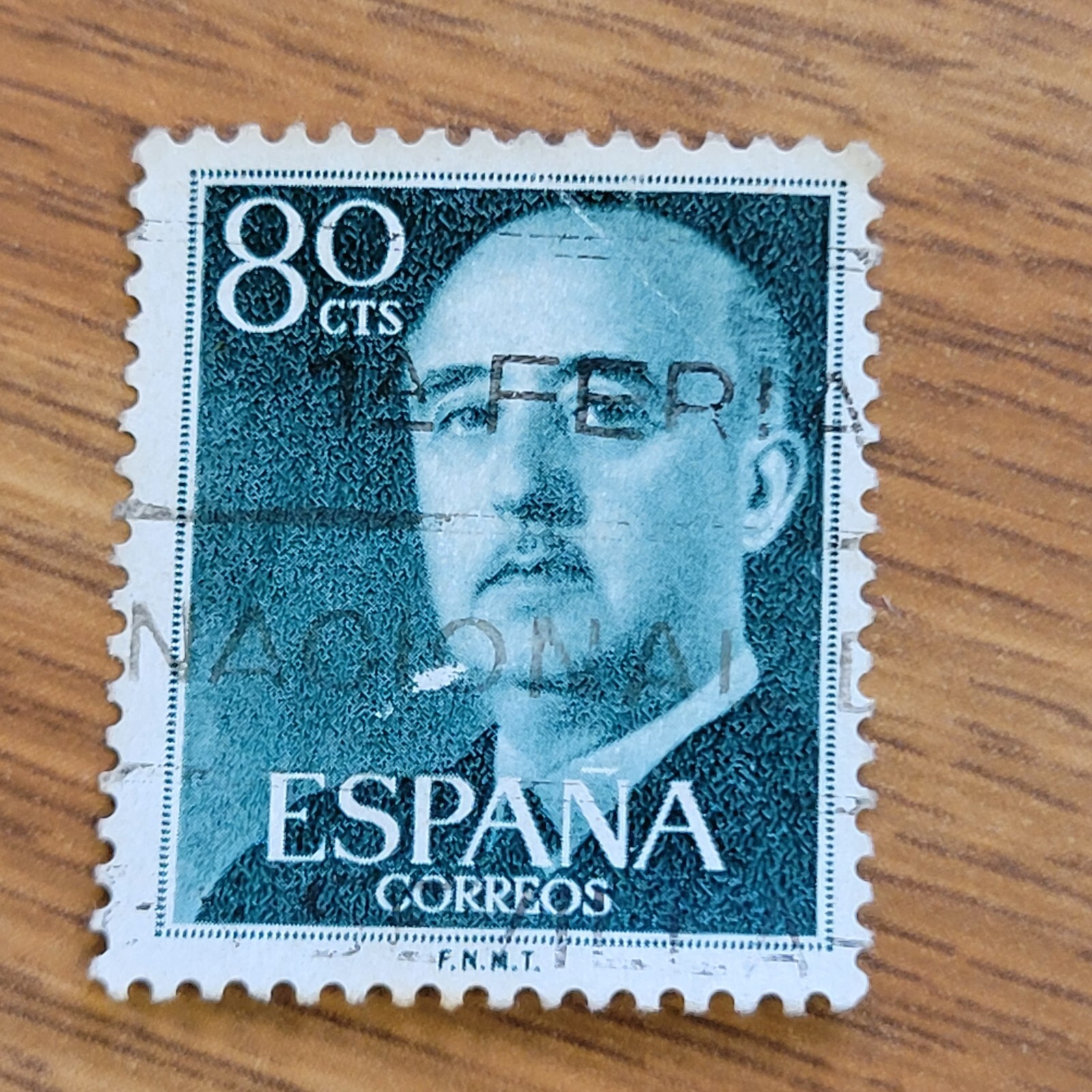 Lot of 3 Spanish Postage Stamps 1955 General Franco 20 & 80 Correos & 1 ...