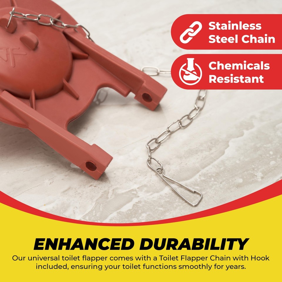 Universal 3 Inch Toilet Flapper - Toilet Flapper Replacement Kit 3 Inch ...