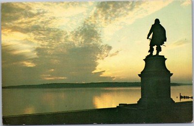 Sunset at Jamestown, Virginia, Captain John Smith statue | eBay