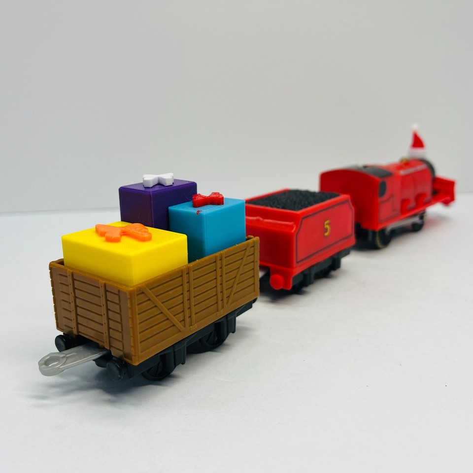 Thomas & Friends Trackmaster James Christmas Snow Plow Train CUSTOM 3D ...