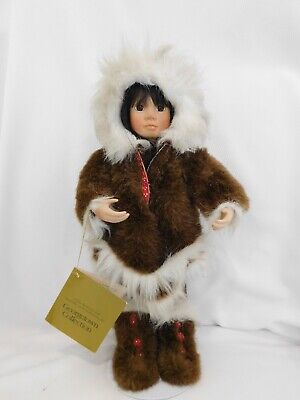 Georgetown Collection Porcelain Eskimo Alaskan Native American Doll Tulu 1992 | eBay