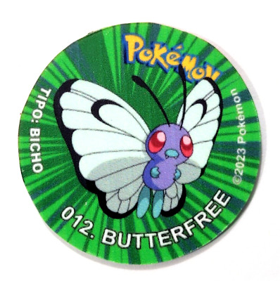 TAZO POKEMON EC1 #012 BUTTERFREE 2023 Kanto PERU South America Pogs ...