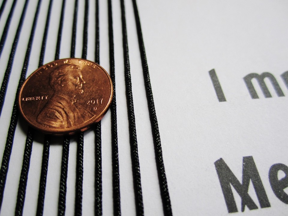 12 Ft Dial Cord String (144") BRAIDED 1mm BLACK for Vintage Tube Radio ...