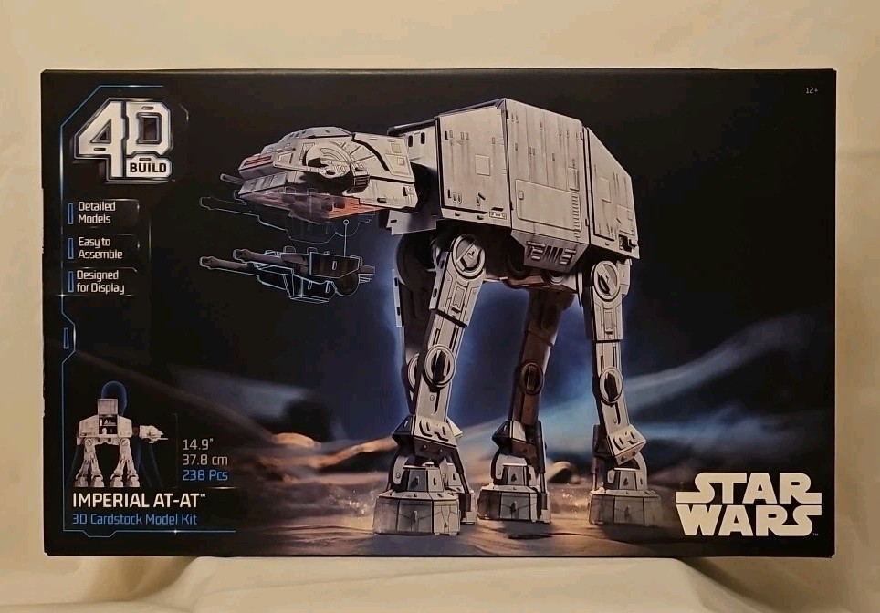 Spin Master STAR WARS 4D Build Imperial AT- AT 3D Cardstock Model Kit ...