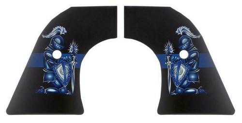 Thin Blue Line Knight Custom Ruger Revolver Grips Vaquero Blackhawk ...