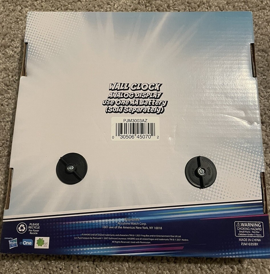 New PJ Masks Wall Clock 10" Round Wall Clock Standard, Multicolor for ...