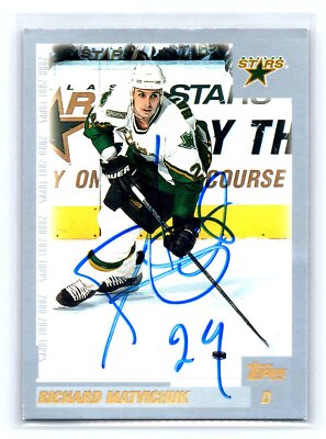 2000 Topps #219 Richard Matvichuk In Person Auto Dallas Stars | eBay