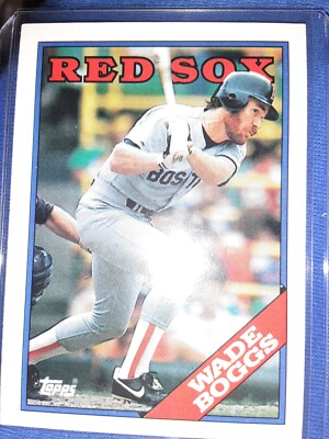 1988 Topps #200 Wade Boggs Boston Red Sox Baseball Card FREE SHIPPING ...