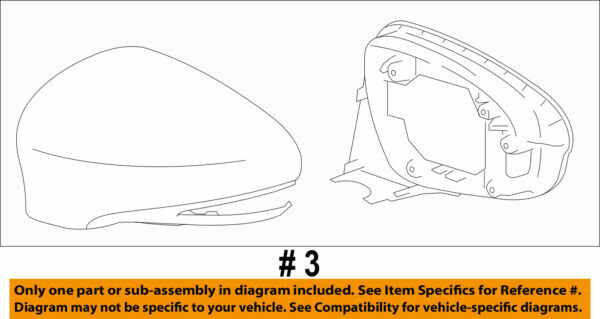 8791A-76070-A0 Toyota Cover, outer mirror, rh no.2 8791A76070A0, New ...
