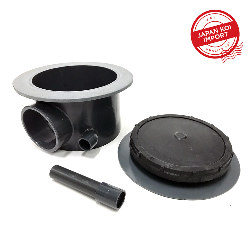 4" AERATED Pressure Pipe Solvent Weld Bottom Drain Optional Liner Plate ...