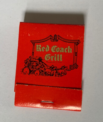 Red Coach Grill Restaurant Banquet Facilities Rare Vintage Matchbook ...