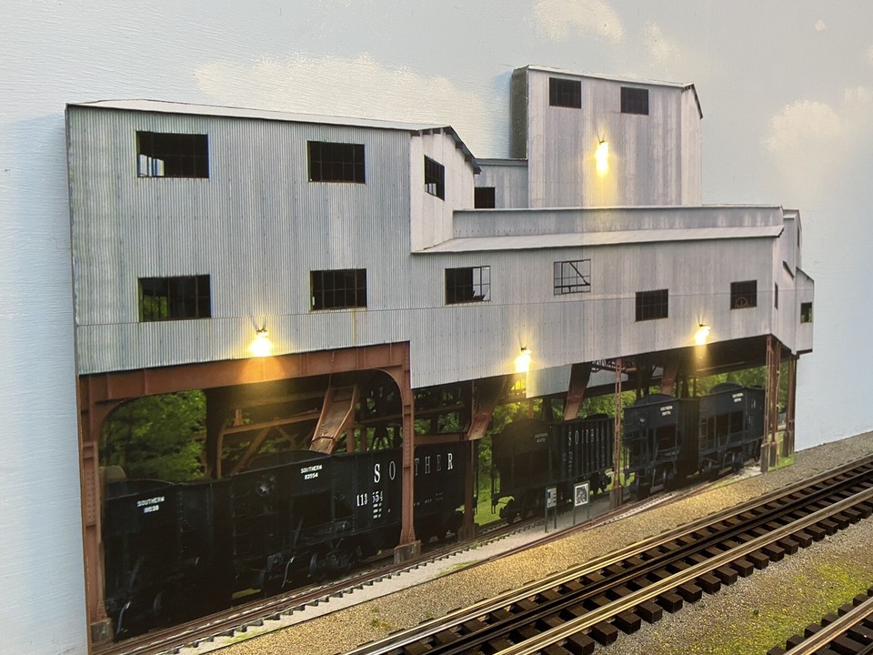 HO Scale COAL MINE / TIPPLE - Building Flat w/ LEDs Trackside Industry ...