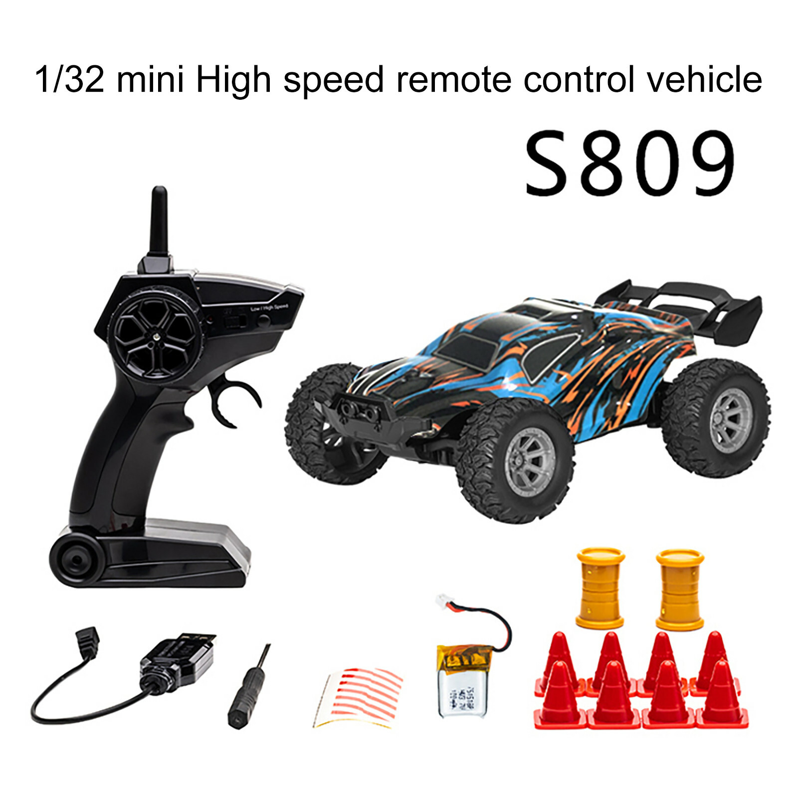 Remote Control Car 2.4 GHZ High Speed Racing Car with 1 Batteries For ...