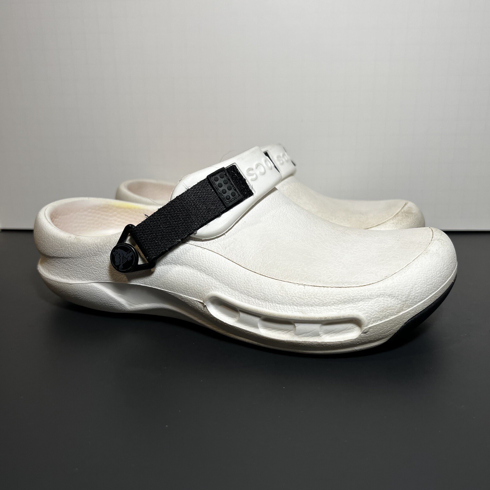 Womens CROCS Bistro Pro LiteRide White Slip On Clogs … - Gem