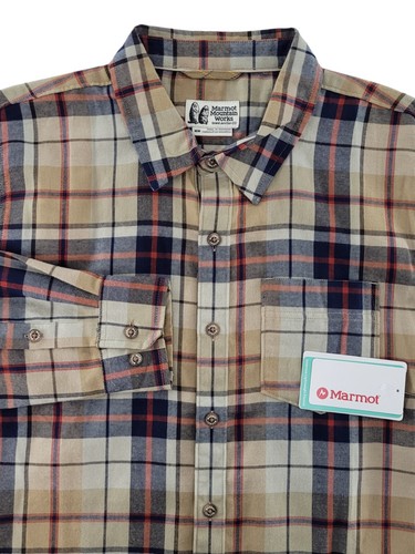 Nice MARMOT Men's ANDERSON Lightweight Flannel Long-Sleeve Shirt Sz ...
