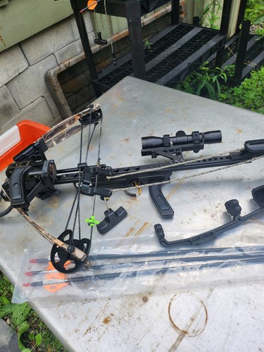 Hickory Creek In-Line Vertical Crossbow with 4x32 Scope Left Handed ...