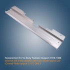 For 1978-1988 G-Body Radiator Support Satin Finish Aluminum Bead Rolled ...