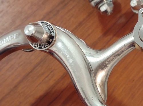 Dia-Compe Bike Cycling Brake Side Pull 500 Calipers Pair Silver New NOS ...