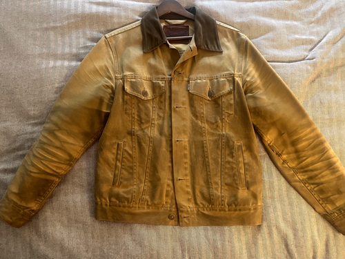 Filson x Levi's Waxed Trucker Jacket Size Medium | eBay