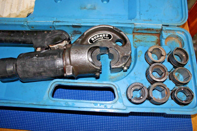Burndy Hydraulic Crimper Y35 Hypress Crimp Tool W/ Case & Dies | eBay