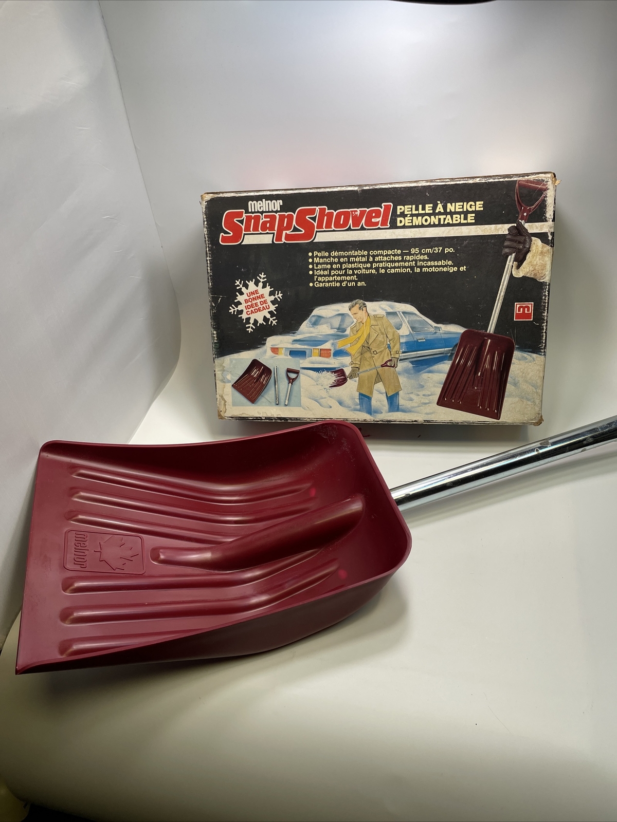 Vintage MELNOR SNAP SHOVEL COLLAPSIBLE PORTABLE SNOW SHOVEL W BOX | eBay
