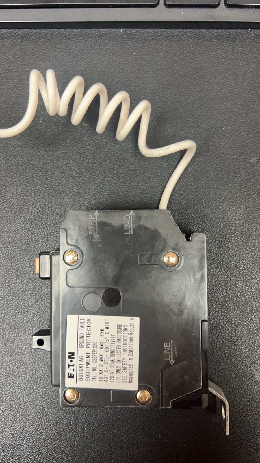 Eaton QBGFEP1020 Ground Fault Circuit Breaker - Black for sale online ...