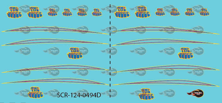 1/24 'The Judge GTO' "Red Blue Yellow" CUSTOM Decal SCR-124-0494D | eBay