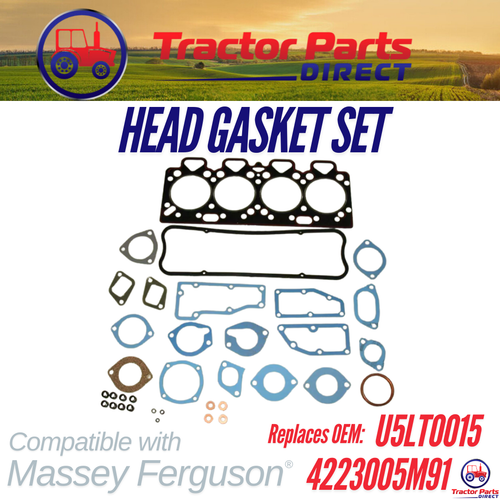 HEAD GASKET SET comp w Massey Ferguson® Perkins® A4.236 A4.248 REPLC ...