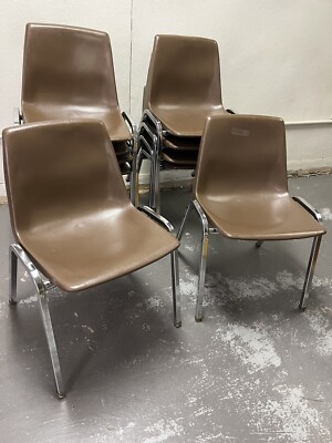 10 Vintage 1970s Chairs Chrome Plastic Virco martest Mid Century Modern ...