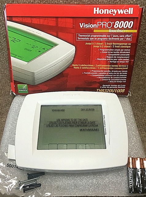 Honeywell Vision PRO 8000 Touchscreen Programmable Thermostat ...