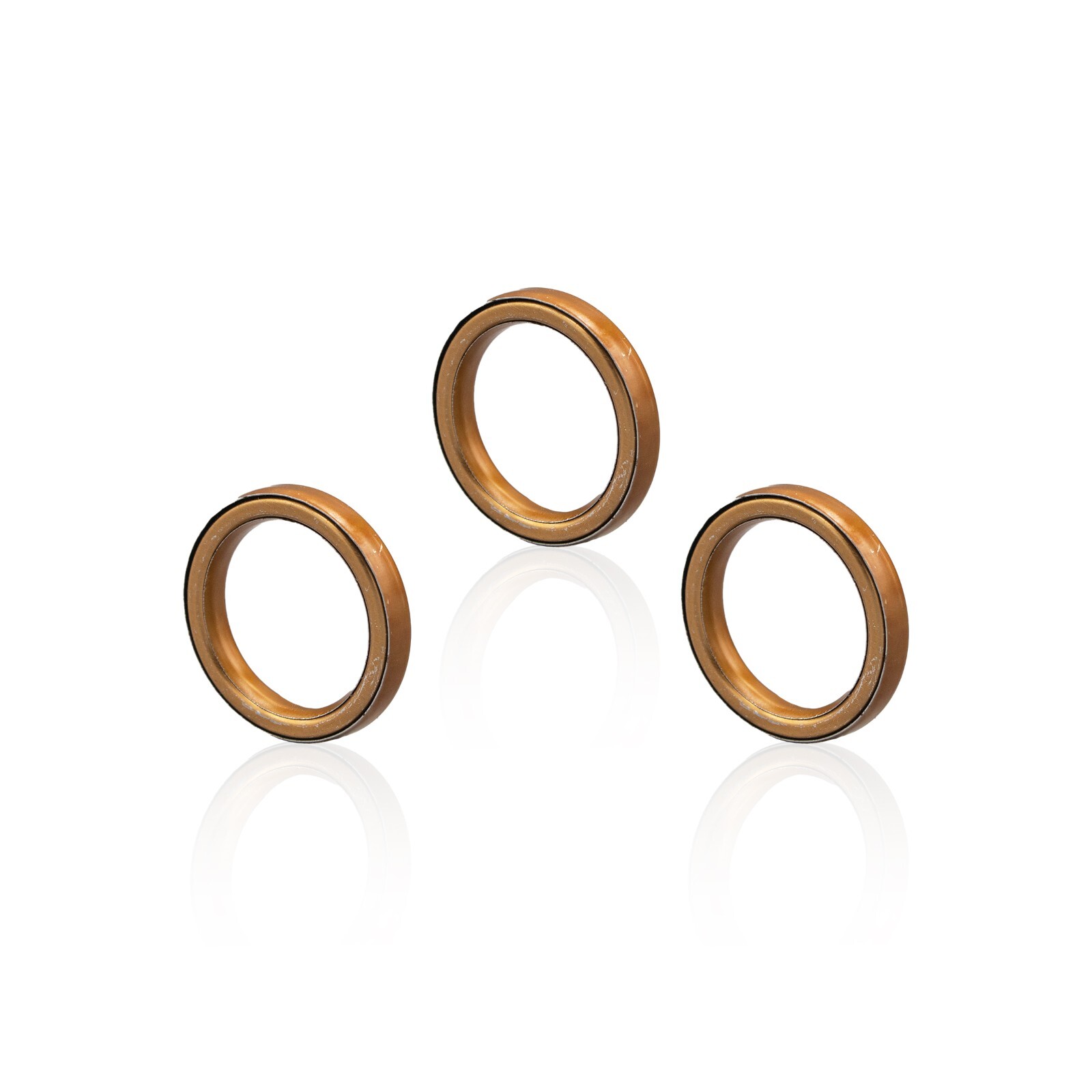 3 COPPER GASKET 30MMx22MMx4MM EXHAUST MUFFLER PIPE FOR GY6 49CC 50CC ...