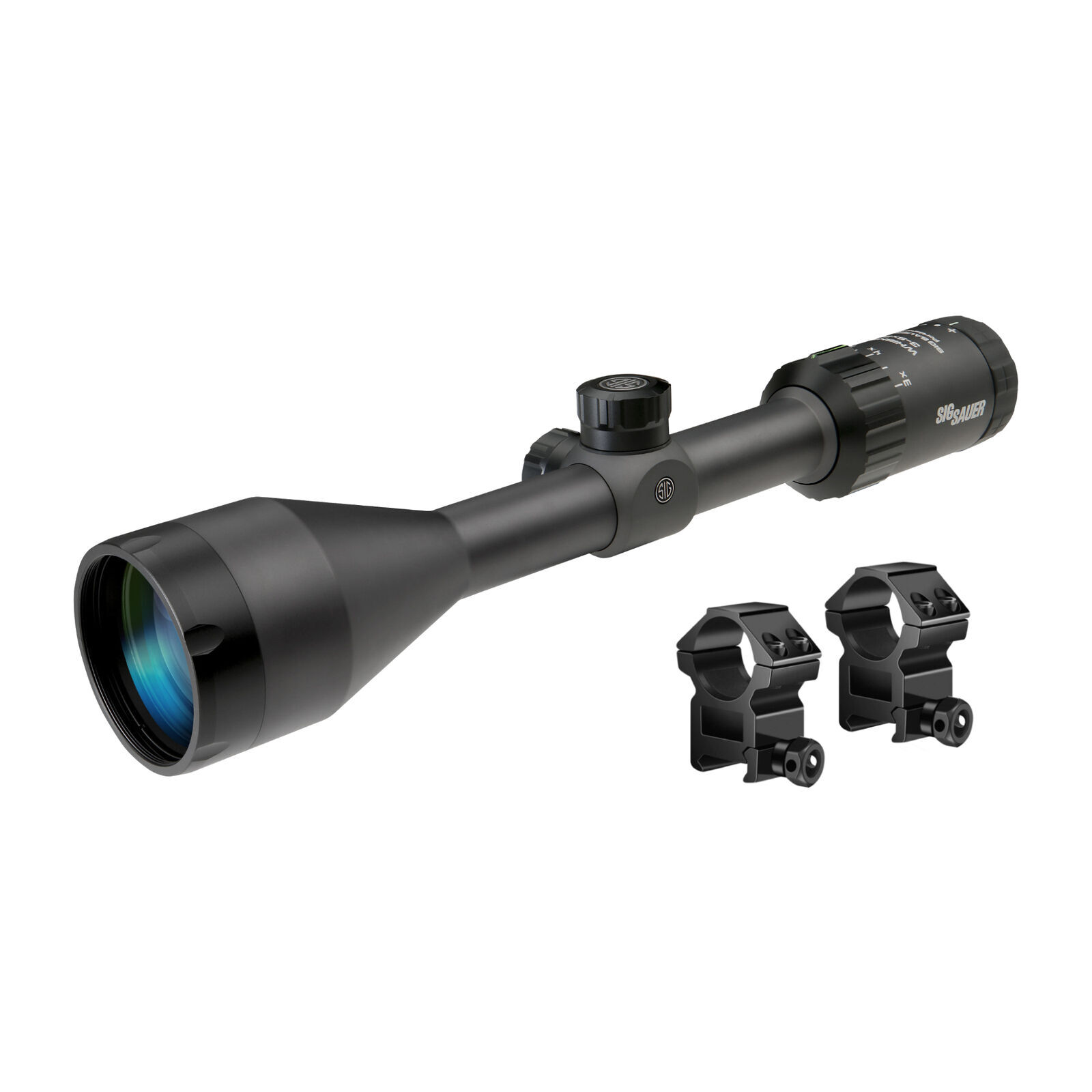 Sig Sauer Whiskey 3 Scope 3-9X50mm 1" SFP Hellfire Quadplex Illuminated ...