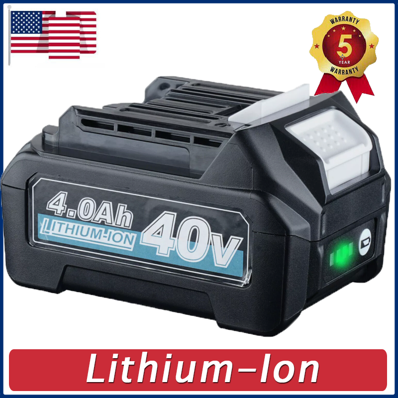 1/2pack 4.0Ah 40 Volt Battery for Makita 40V XGT Battery 100Wh BL4025 ...