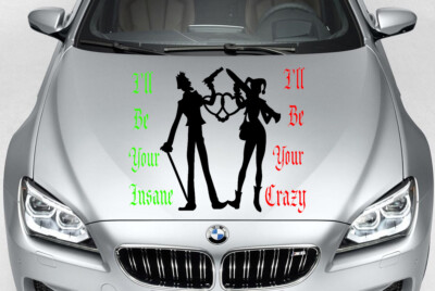 TRIBAL JOKER HARLEY QUINN GRAPHIC VINYL DECAL TRUCK CAR HOOD SIDES | eBay