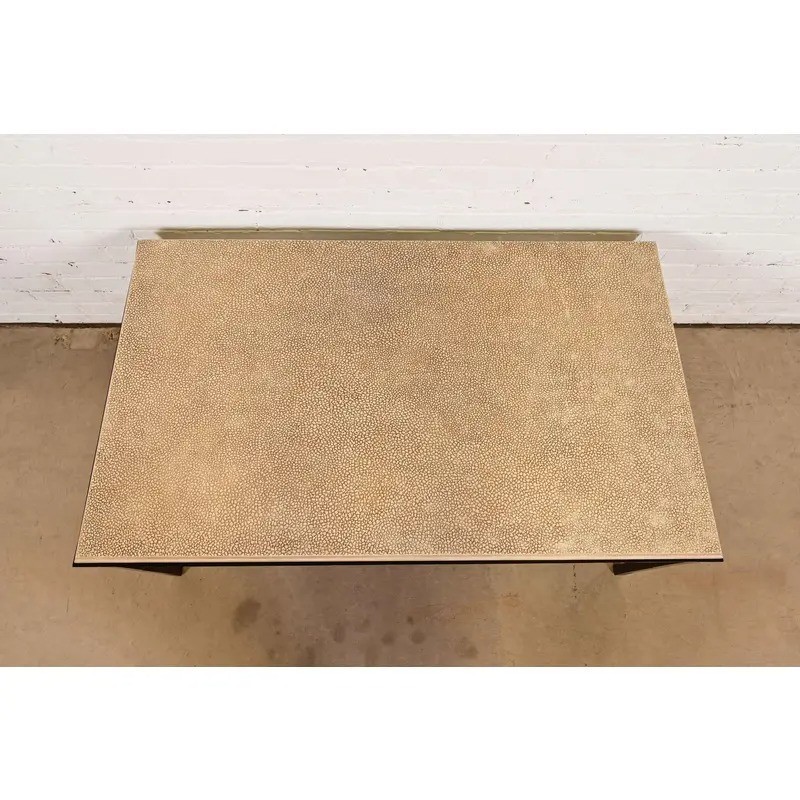Bill Sofield for Baker Furniture Modern Mahogany Raku Top Coffee Table ...
