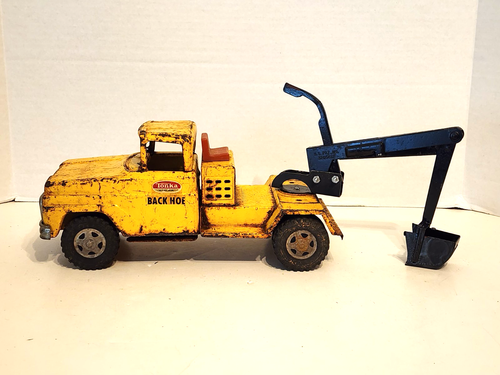 Vintage 1960s Tonka BACKHOE Pickup Truck Pressed Steel Toy | eBay