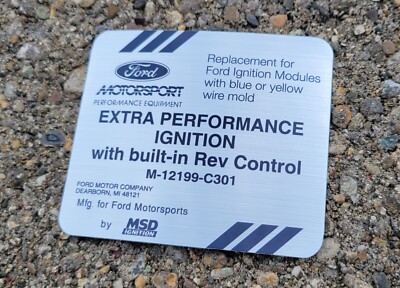 Ford Motorsport MSD Extra Performance Ignition Decal M-12199-C301 ...