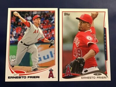 2013 & 2014 Topps # 349 # 240 ERNESTO FRIERI Lot Los Angeles Angels | eBay
